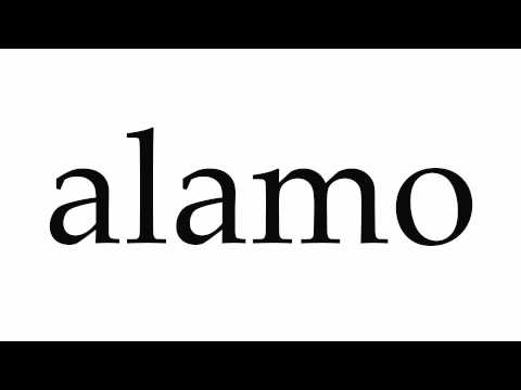 How to Pronounce alamo