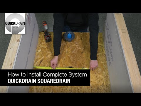 How to Install the Complete QuickDrain SquareDrain System