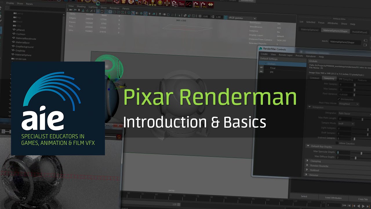 Pixar Renderman 19 - Introduction & Basics