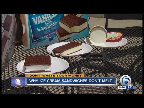 Why ice cream sandwiches don't melt