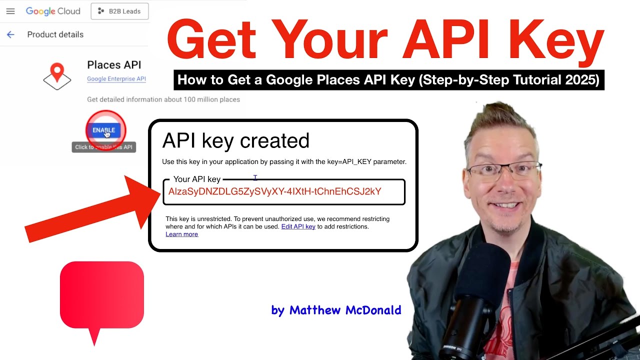 How to Get a Google Places API Key (Step-by-Step Tutorial 2025)