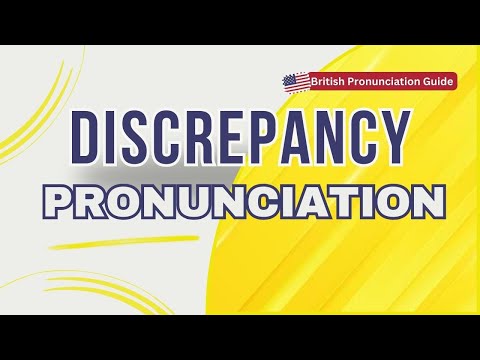 How to pronounce Discrepancy #pronunciation #vocabularyhouseofficials discrepancy pronunciation