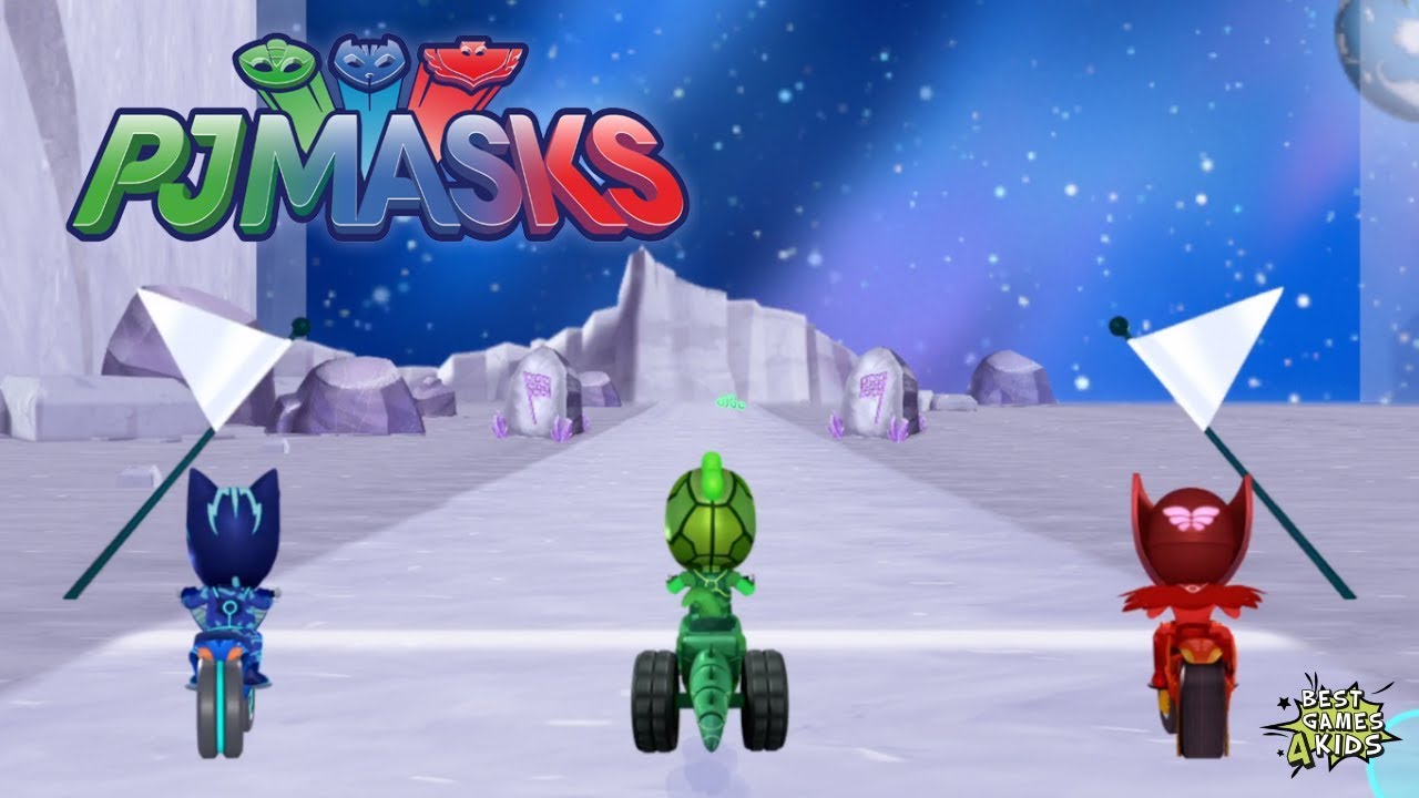 PJ Masks: Racing Heroes  • ERACE w/ Together the trio of heroes – Catboy, Owlette & Gekko!