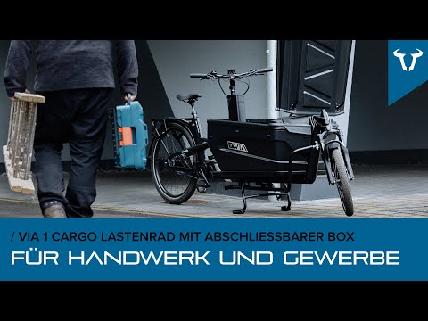 Für Handwerk und Gewerbe: Das VIA 1 Cargo Lastenrad