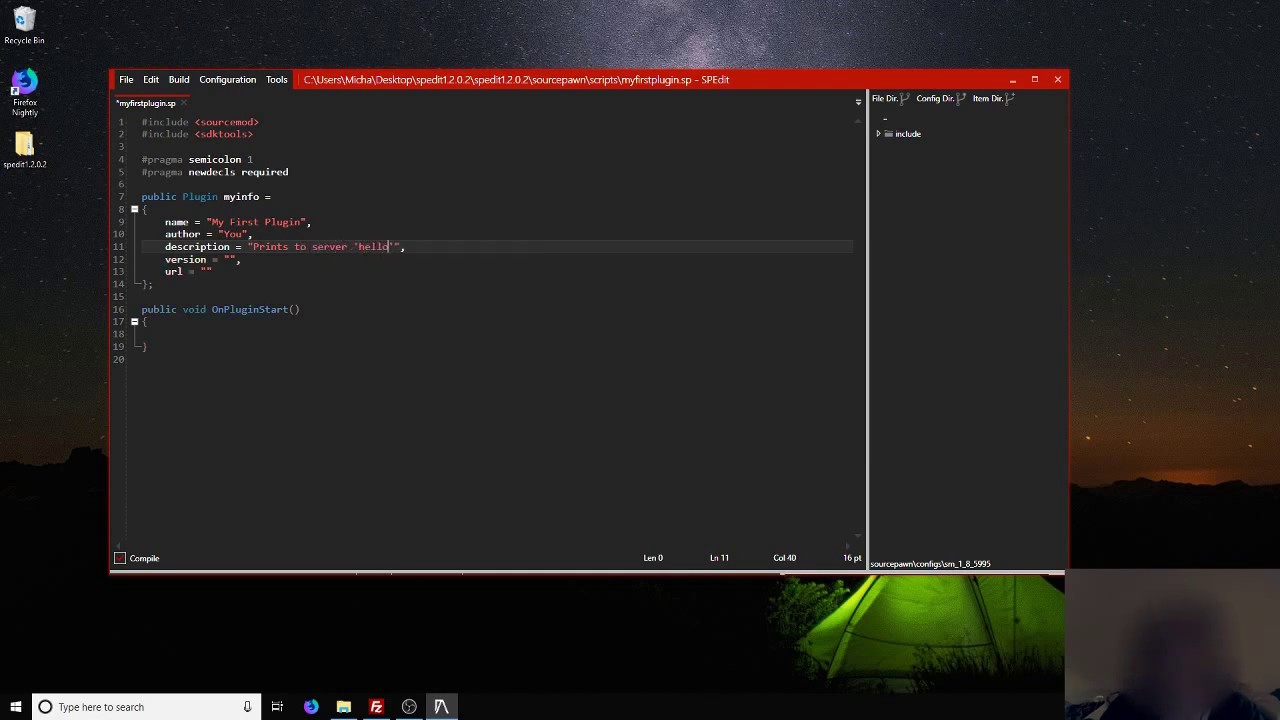 SourceMod Plugin Tutorial - 0 - Setting it all up