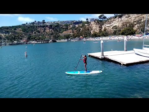 4th of July weekend stand up paddle boarding at Baby Beach in Dana Point California