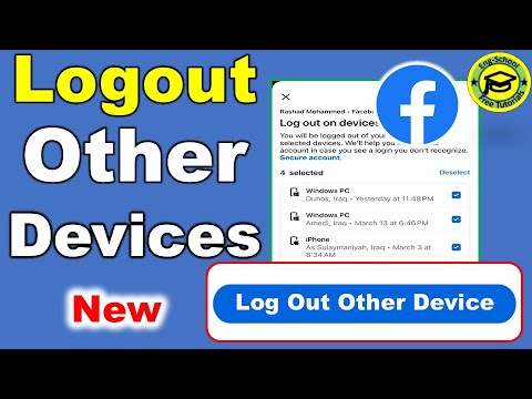 How to log out my Facebook account from other devices?