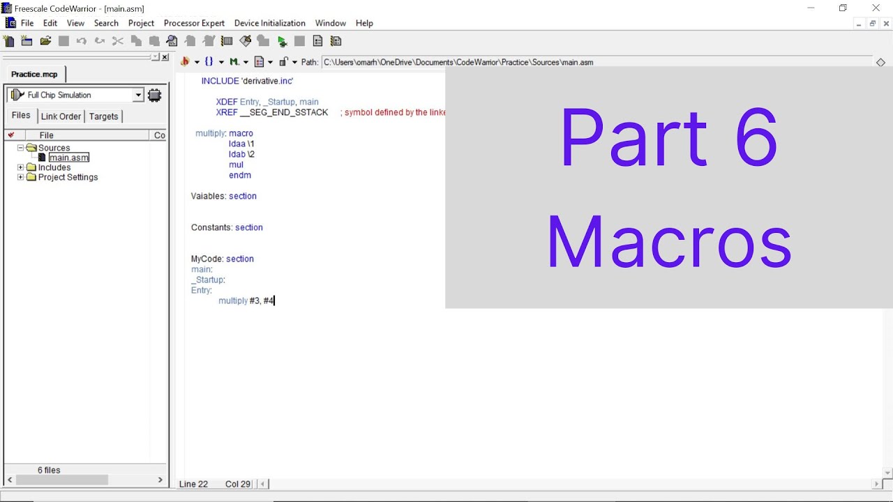Macros | Assembly Language Tutorials | Part 6