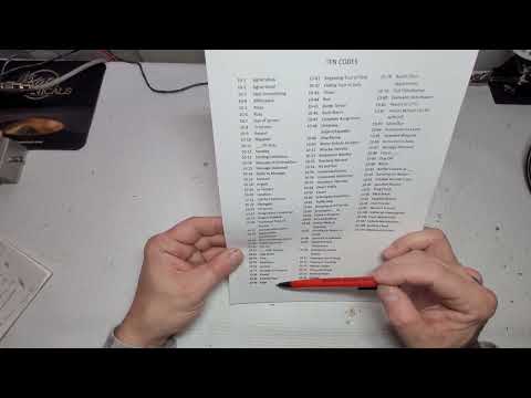 Fun video going through all the 10 codes and two codes that are missing