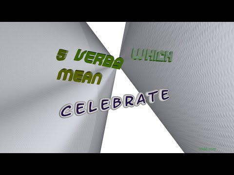 celebrate - 5 verbs synonym to celebrate (sentence examples)