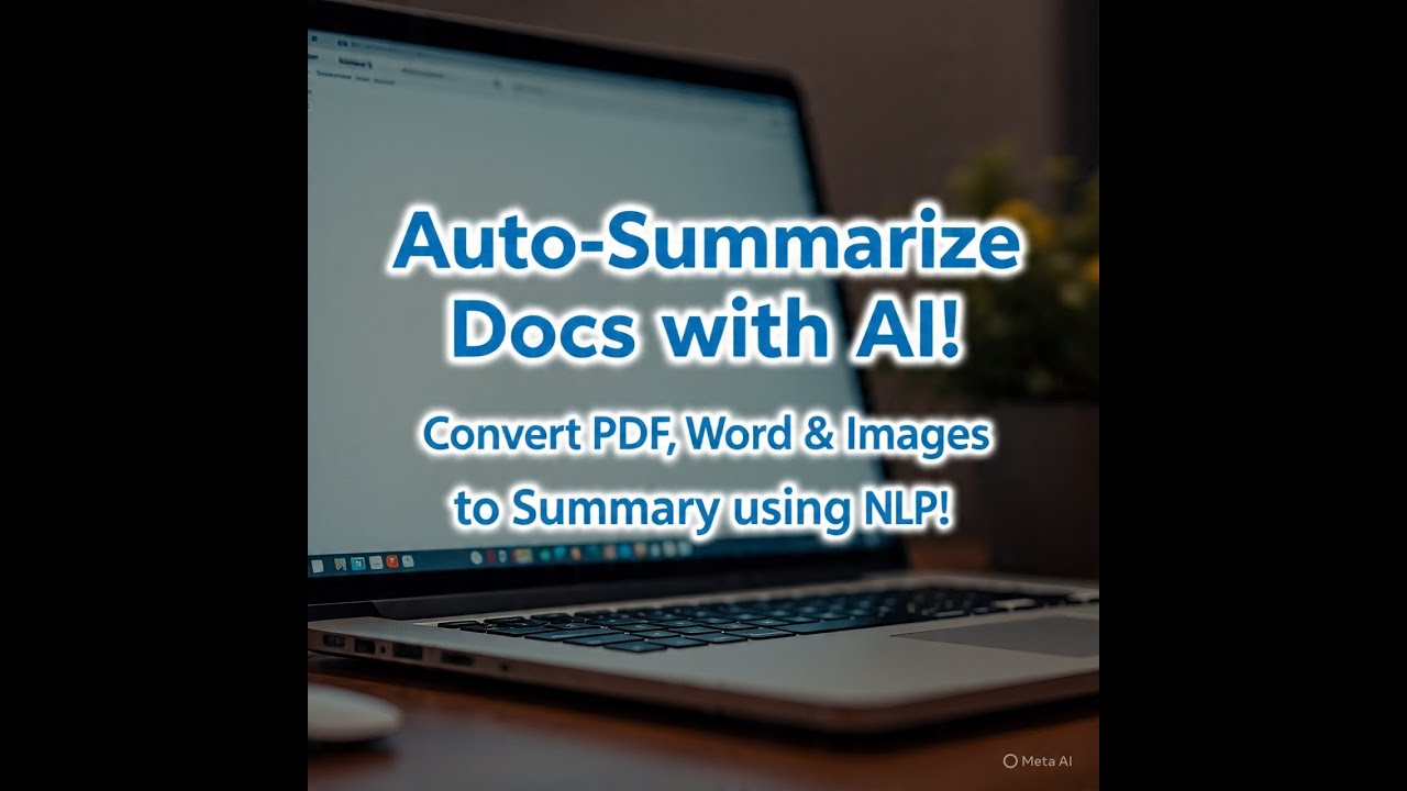 📄 Convert Any Document to Summary in Seconds | NLP + OCR Python Project