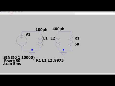 2. Create and simulate a basic transformer with LTSpice