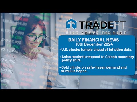 TradeFT Daily Financial News 10 12 2024 - U.S stocks tumble ahead of inflation data