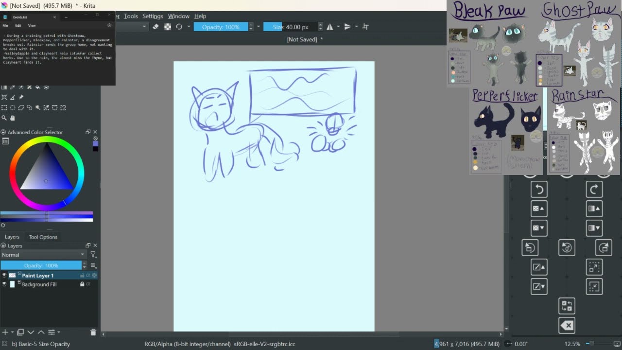 Drawing Cats for a Tumblr Blog