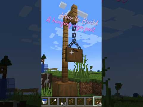 How to build a hanging sign post