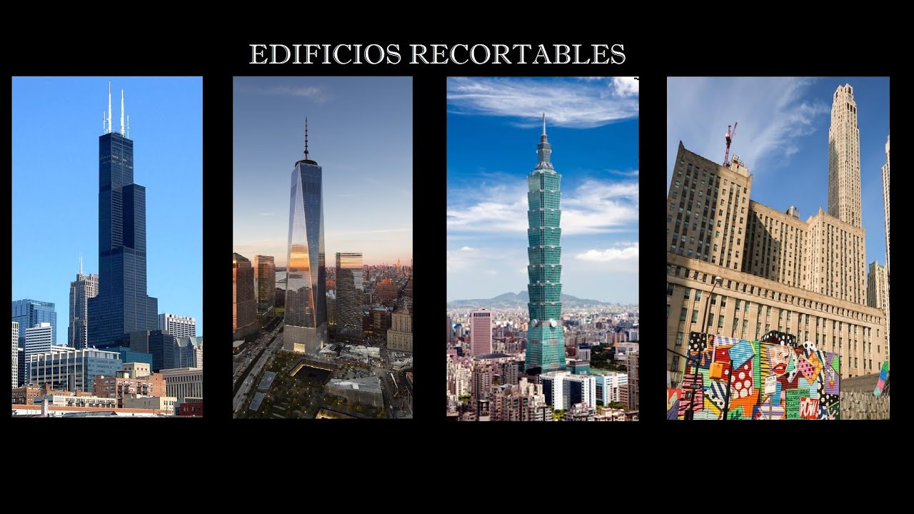 Edificios Recortables 5 para imprimir y armar