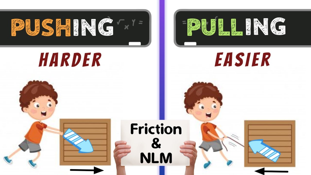 Why pulling is easier than pushing | Why Pushing is harder than Pulling | Push and Pull concepts