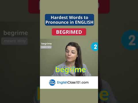 Hardest Words to Pronounce in English: Begrimed #shorts #english #englishclass101