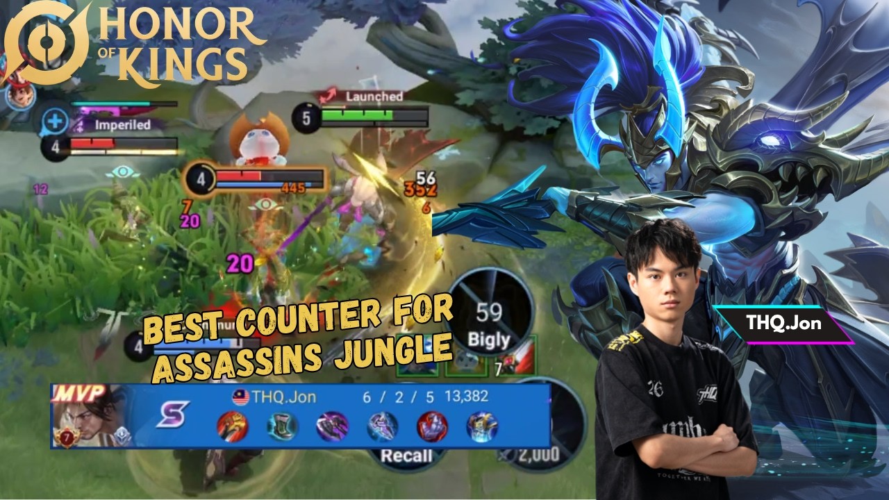 MUSASHI COUNTERS ALL JUNGLE IN HONOR OF KINGS | HOK RANKED GAMEPLAY