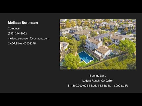 Melissa Sorensen- 5 Jenny Lane Ladera Ranch, CA 92694