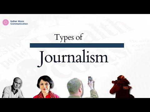 Types of Journalism Video Lecture - Crash Course for UGC NET Mass ...