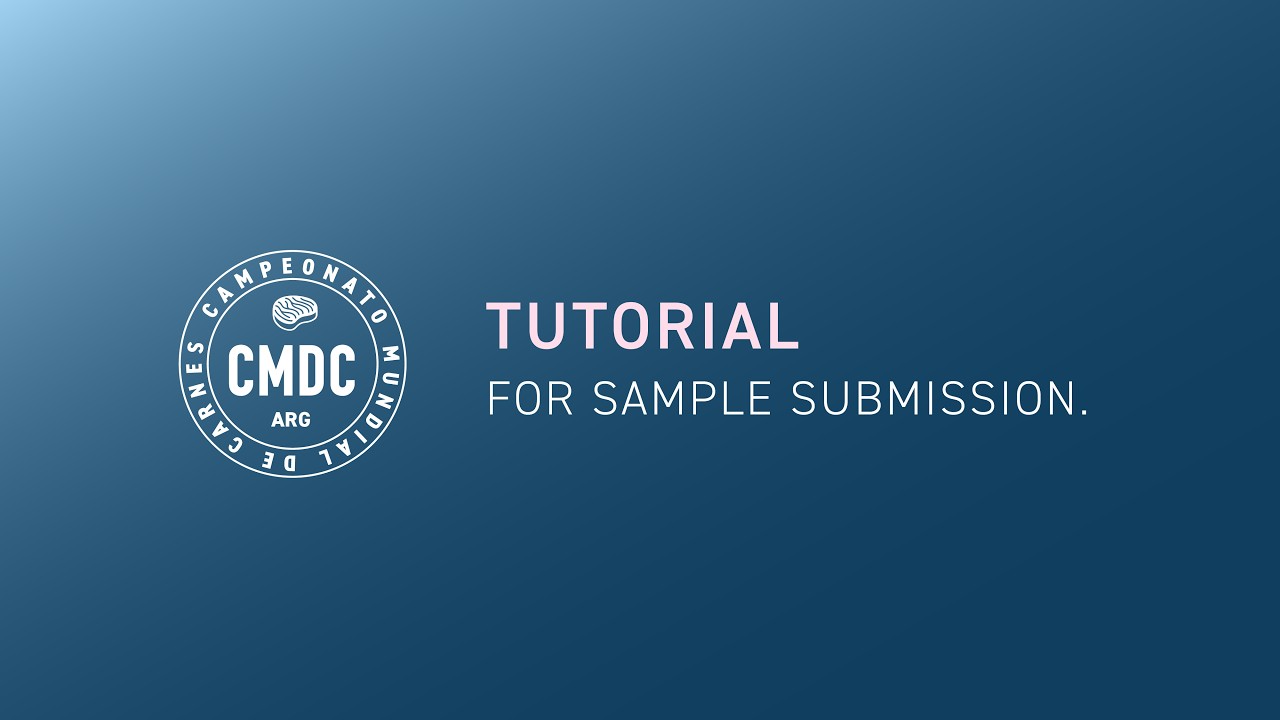 Tutorial for sample submission CMDC