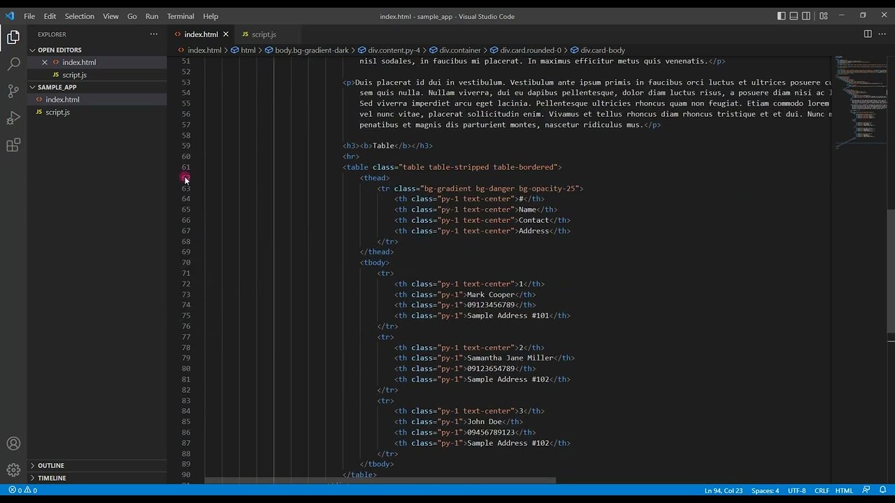 JavaScript Printing an Element Tutorial DEMO