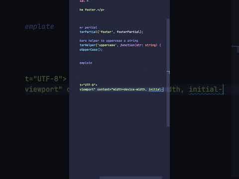 Create Dynamic HTML templates using HandleBars and Typescript ????