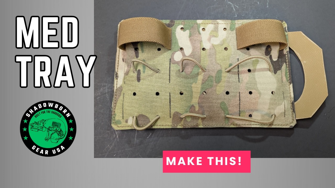 How To: MYOG Tactical Med Tray (Free Templates Included)