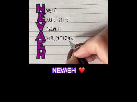 Meaning of the name NEVAEH #meaning #name #nevaeh
