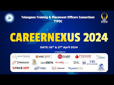 CareerNexus 2024 || Telangana Training & Placement Officers Consortium - TTPOC || Day - 2