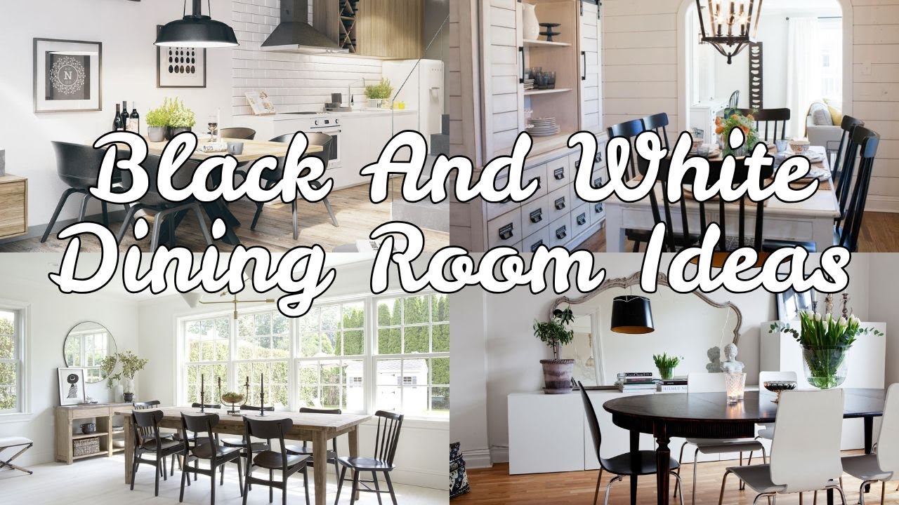 Stylish Black And White Dining Room Designs For A Bold And Sophisticated Look Living Dining Room