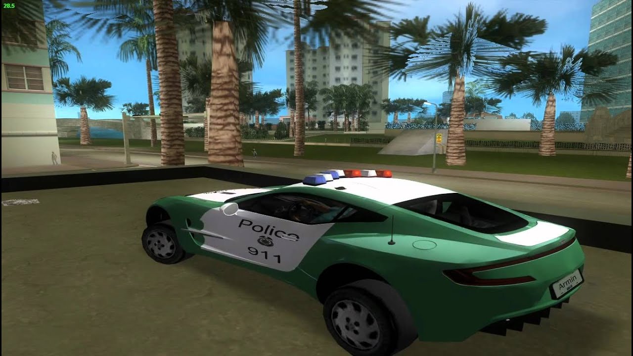 Aston Martin One 77 police - GTA: Vice City