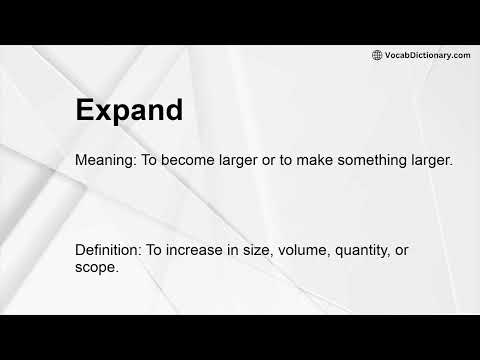 Expand Meaning