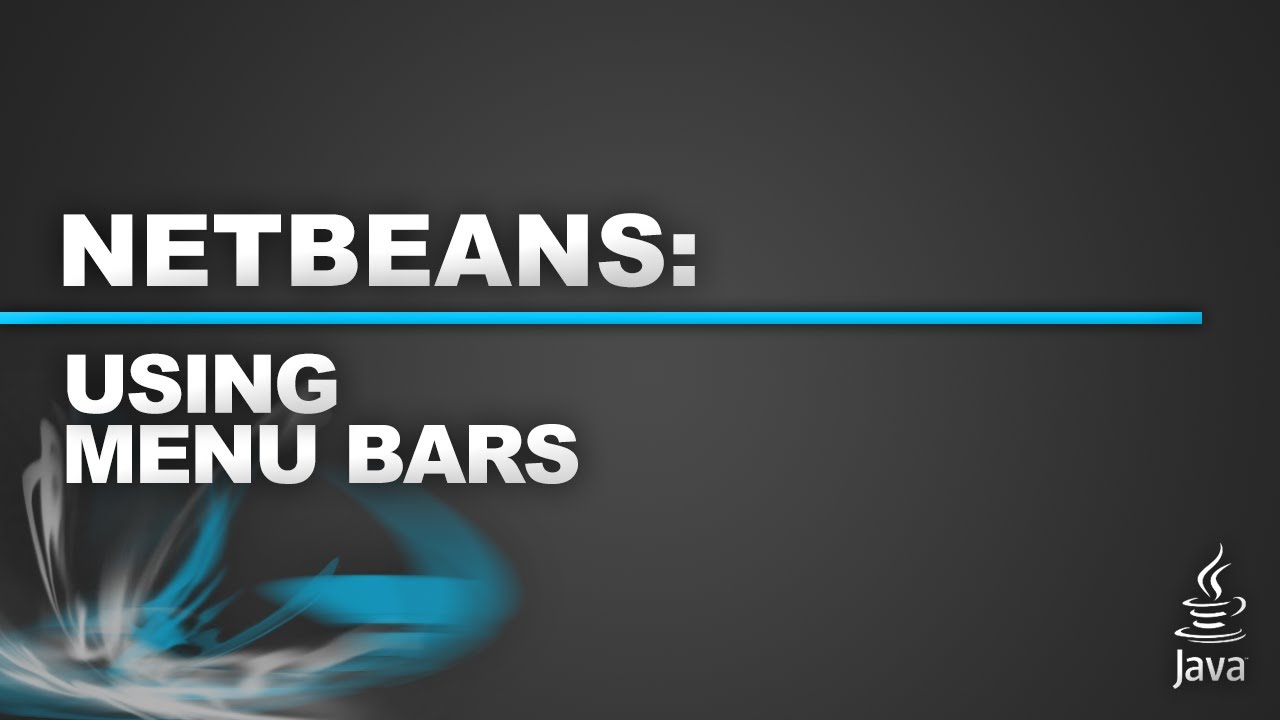 Netbeans Tutorial - Menu Bars
