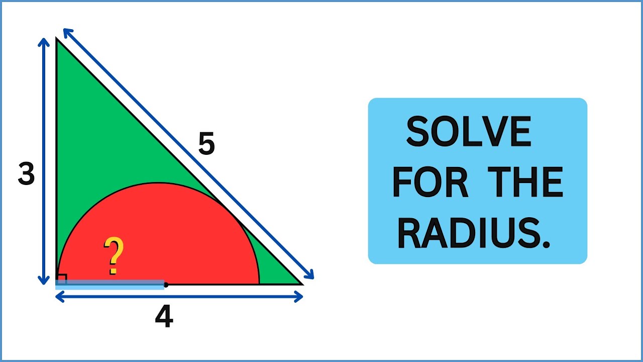 Cracking the Inscribed Semi-Circle Problem: A Foolproof Method!