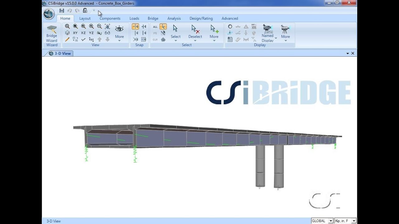 CSiBridge - 05 Design of Prestressed Concrete Box Girders: Watch & Learn
