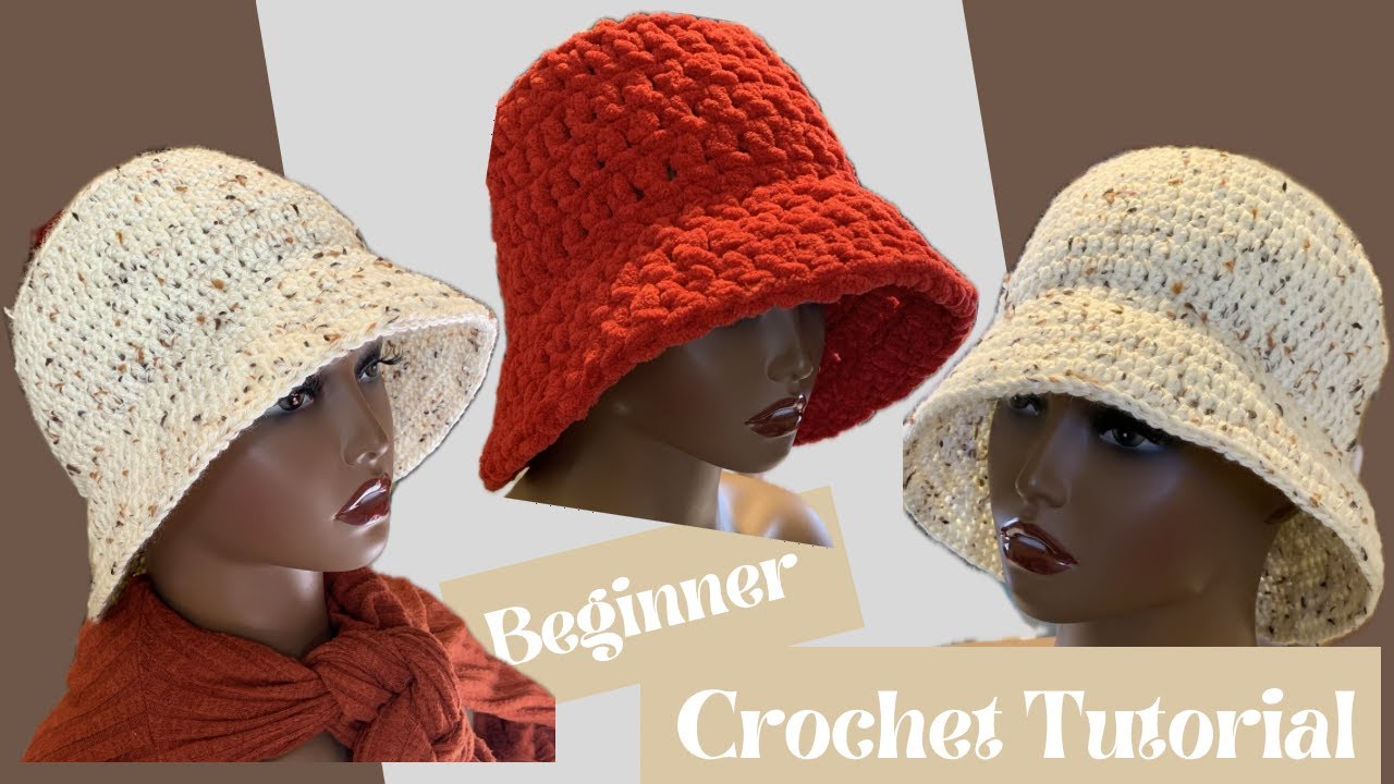 Basic Bucket Hat | Step-by-Step |Beginner Crochet Tutorial
