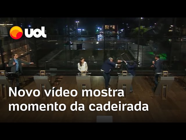 Datena agride Marçal com cadeira: veja vídeo inédito da Cultura