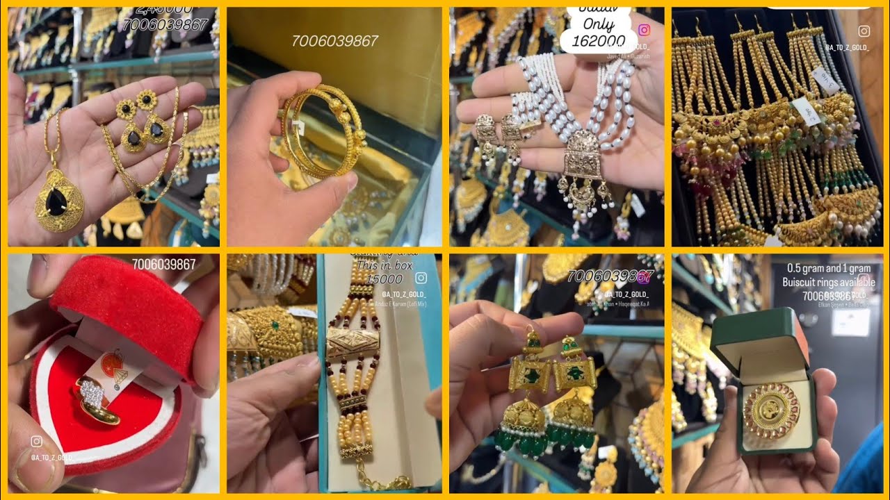 Gold jewellery new designs with  price 🍁|| gold earrings | gold bangles | gold ring design