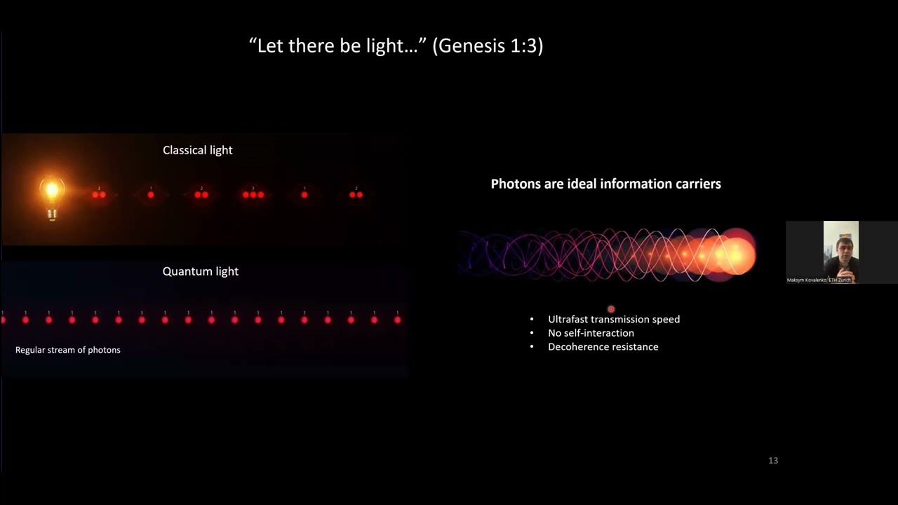 Prof. Maksym Kovalenko - Quantum light sources using colloidal quantum dots