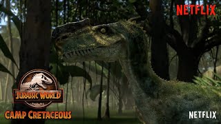 Monolophosaurus Scene | JURASSIC WORLD CAMP CRETACEOUS | NETFLIX
