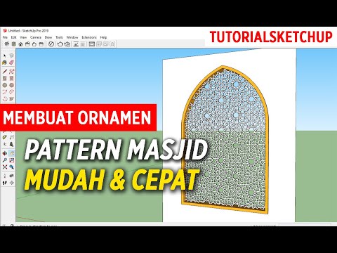 Cara membuat roster GRC Masjid di Sketchup