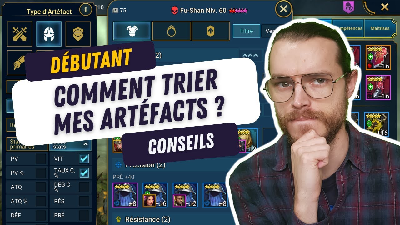 RAID SHADOW LEGENDS COMMENT TRIER SES ARTÉFACTS ?