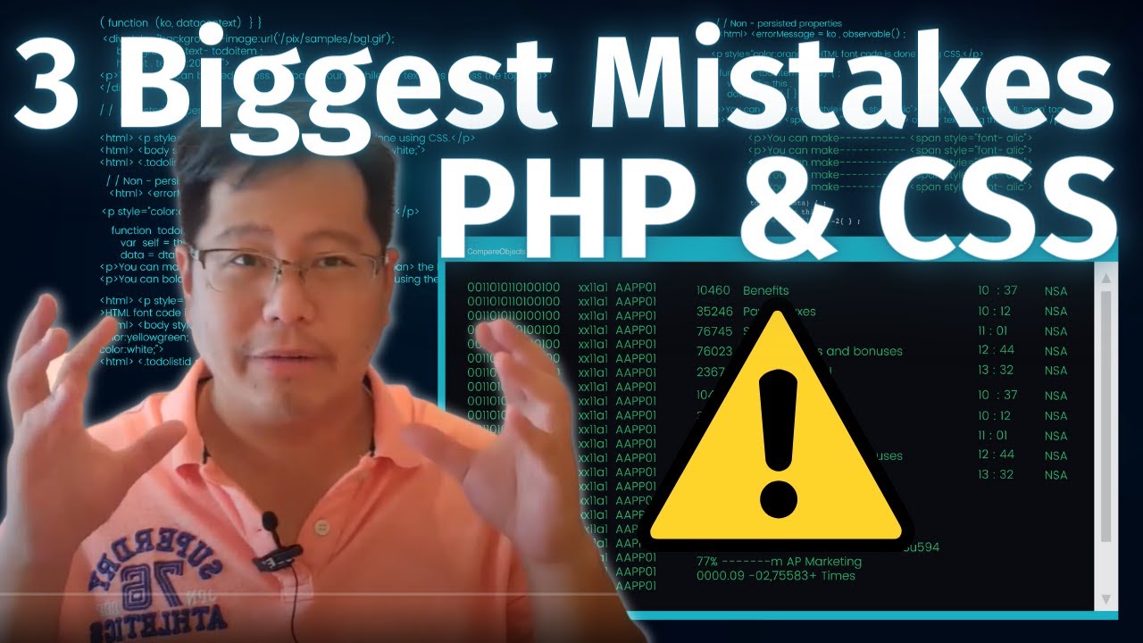 These Are The 3 Most Common Mistakes With PHP and CSS! | Front End Development 2022