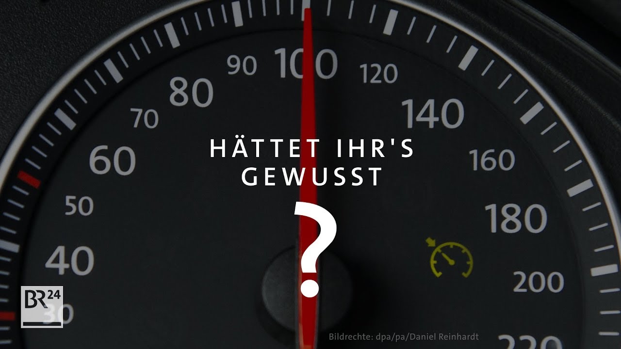 Geschwindigkeit, Kraftstoffverbrauch und CO2-Produktion: Hättet Ihr's gewusst? | BR24