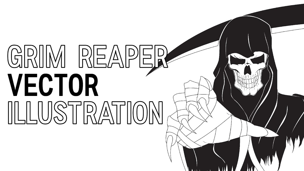 Speed Art | Grim Reaper Vector Illustration
