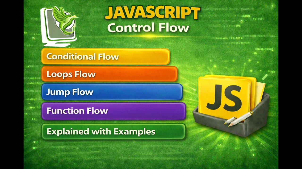 JavaScript Control Flow | Conditional, Loops, Jump & Function Flow | Explained with Examples
