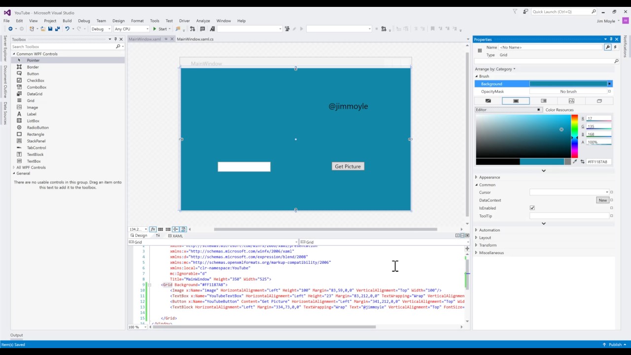 Ep1 How To Create a WPF GUI for your Powershell Script in 10 lines of code