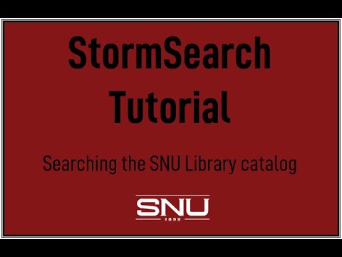 Searching on StormSearch Tutorial